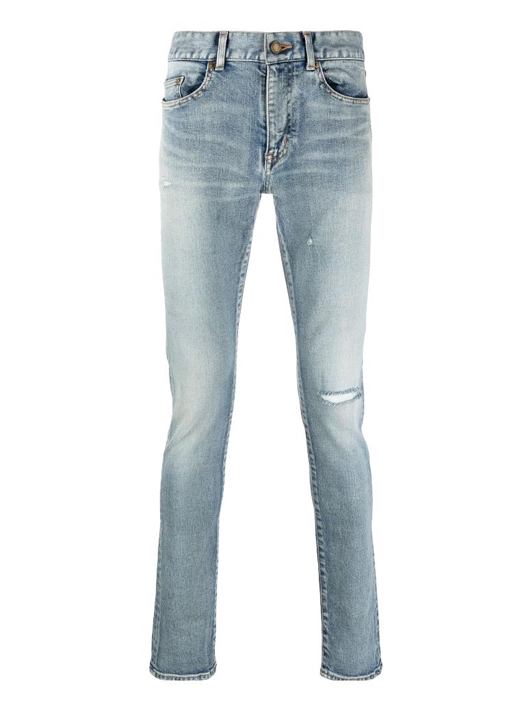SAINT LAURENT Saint Laurent Distressed Skinny Jeans